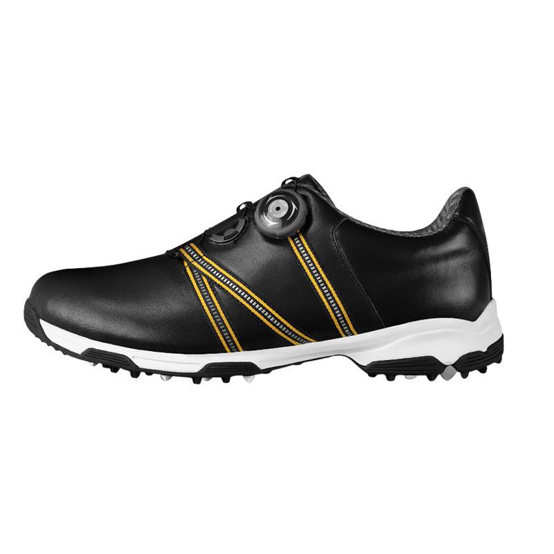 PGM-高尔夫男士旋转扣真皮球鞋Rotating Button Cleats Nail Leather golf Shoes